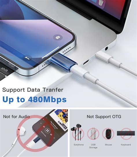 Fqsh Paquete De Adaptadores Lightning A Usb C Conectores Lightning Hembra A Usb C Macho