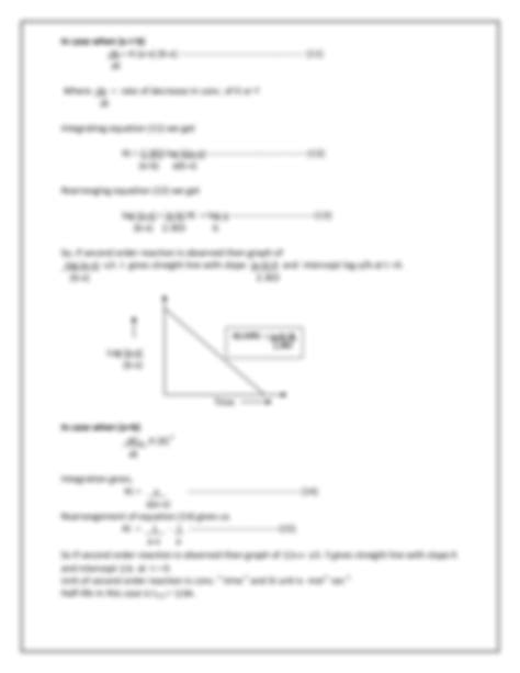 SOLUTION Order Of Reaction 1 Studypool