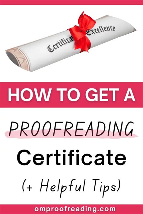 How To Get A Proofreading Certificate 5 Helpful Tips Artofit