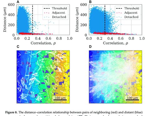 The Distance Correlation Relationship Between Pairs Of Neighboring