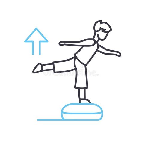 Exercises Line Icon Outline Symbol Vector Illustration Concept Sign Stock Vector