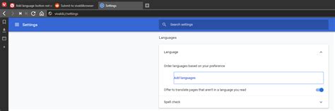 Add Language Button Not Working Rvivaldibrowser