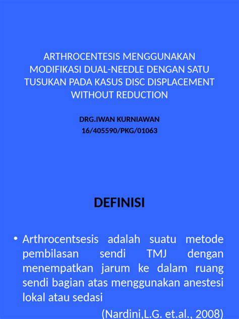 Arthrocentesis Wn Pdf