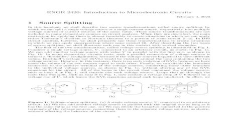 Pdf Engr 2420 Introduction To Microelectronic Circuits … Circuits Handouts
