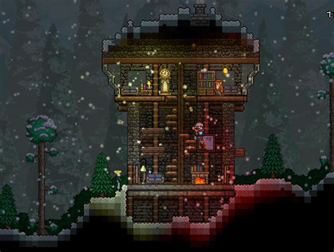 Snow Biome Outpost Terraria Terrarium Decor Terrarium Base Terraria