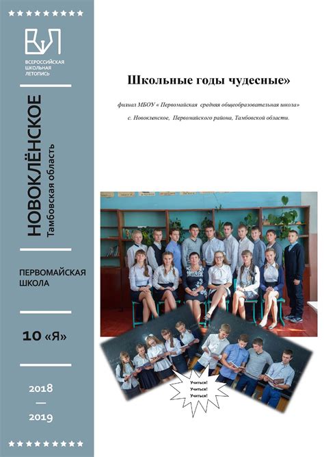 Школьные годы чудесные ВШЛ