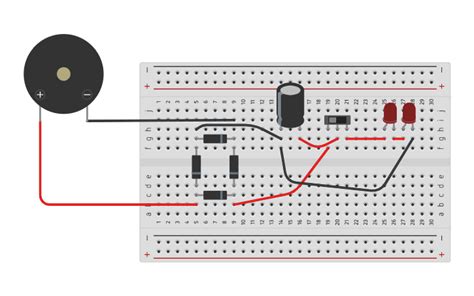Circuit Design Piezoelectric Tinkercad