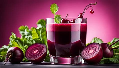 Sweet Beetroot And Cherry Fusion Premium Ai Generated Image