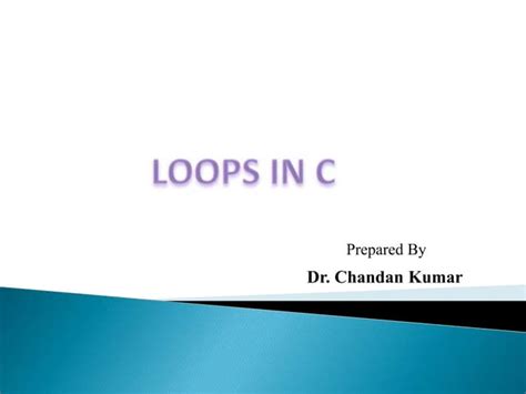 loops in c programming pptx