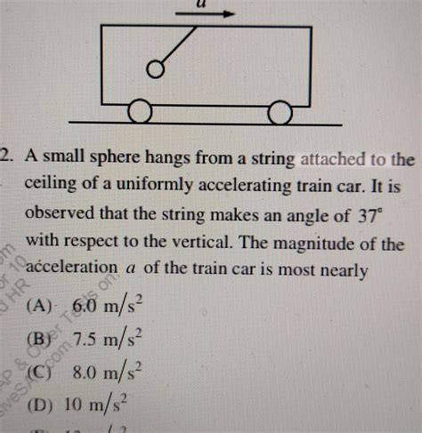 Answered 2 A Small Sphere Hangs From A String Attached To The Ceiling Kunduz