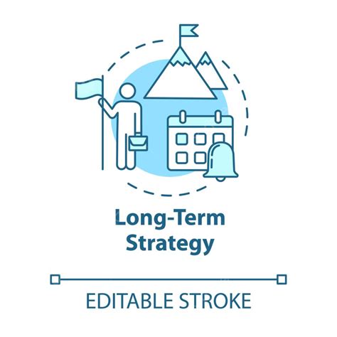 Long Term Vector Design Images Long Term Strategy Concept Icon