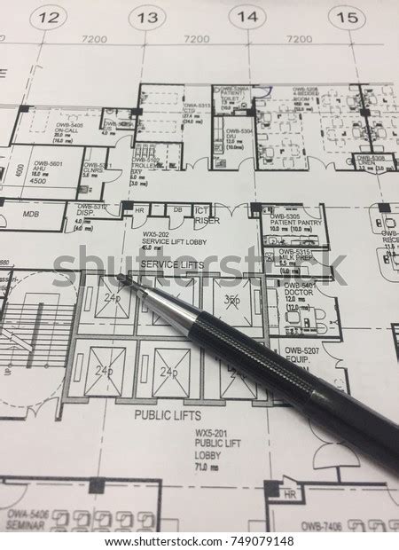 Architecture Floor Plan Drawing Technical Pencil Stock Photo 749079148 Shutterstock