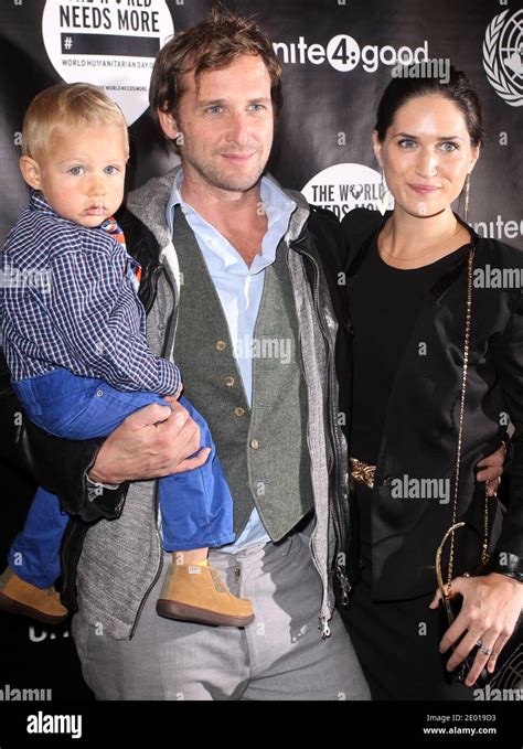 Actor Josh Lucas With His Wife Jessica Henriquez And Their Son Noah