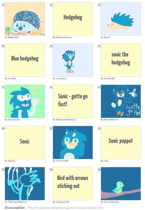 Hedgehog Drawception