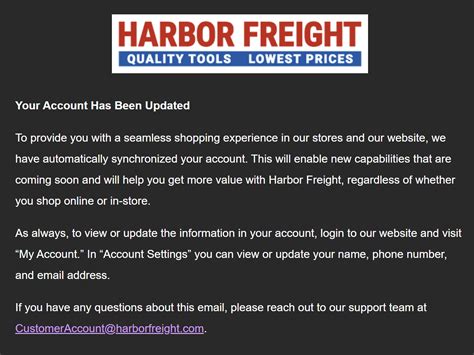 automatically synchronized my account what is this crap r harborfreight