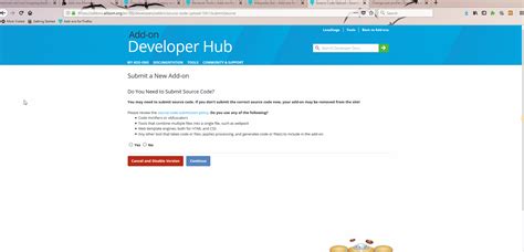 user is asked to specify if source code is required when selecting the