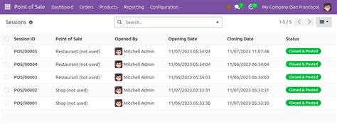 Orders Session In Odoo 17 POS Odoo 17 Community Book