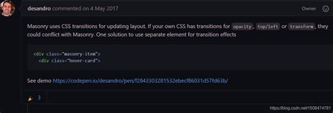 Masonry瀑布流插件， Item设置transition后，layout无效使用masonry创建瀑布流有时候流式布局不生效 Csdn博客