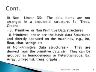 Unit Data Structures Introduction L Pptx Databases Computer Software And Applications