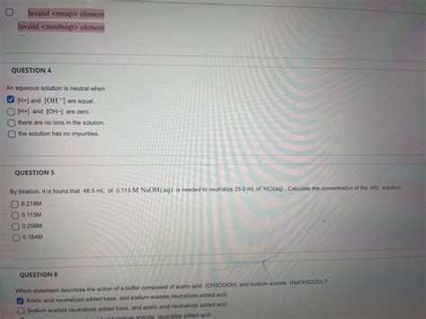 solved invalid element invalid clement question