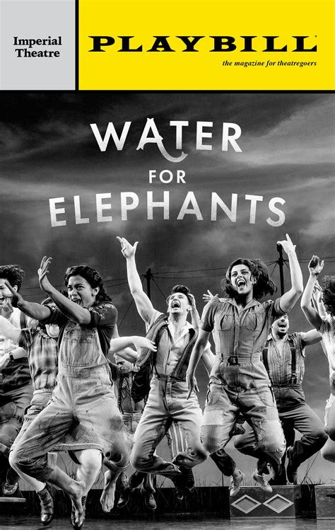 Water For Elephants Broadway Imperial Theatre 2024 Playbill