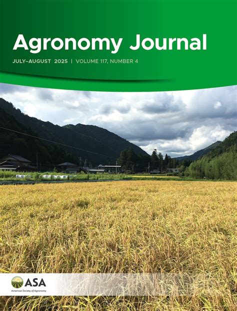 Agronomy Journal Wiley Online Library