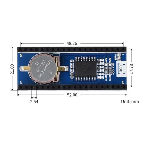Waveshare Precisie Rtc Module Ds3231 Voor Raspberry Pi Pico Ws 19426