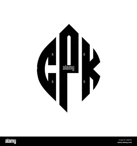 Cpk Circle Letter Logo Design With Circle And Ellipse Shape Cpk Ellipse Letters With
