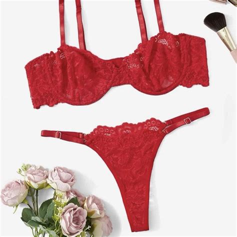 Womens Red Bra Depop
