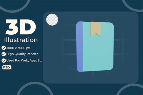 Premium Psd 3d Illustration Icon Book Can Be Used For Web App Info Graphic