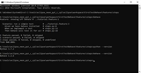 Python Behave Installation With Pydev Stack Overflow