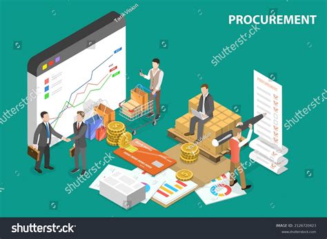 3d Isometric Flat Conceptual Illustration Procurement Stock Illustration 2126720423 Shutterstock