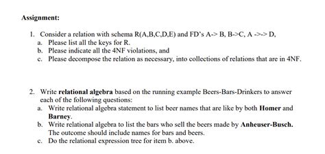 Solved Consider A Relation With Schema R A B C D E And Chegg Com
