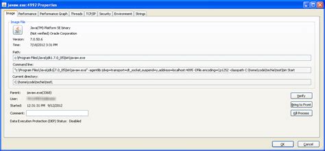 Displaying The Execution Script For A Java Application In Eclipse