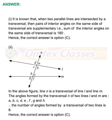 problem set 2 chapter 2 parallel lines mathematics