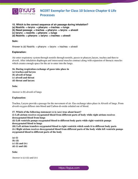 Ncert Exemplar Class 10 Science Solutions Chapter 6