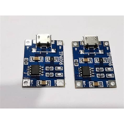 2ชิ้น Battery Charger Litium จิ๋ว โมดูลชาร์จแบตเตอร์รี 3 7v 18650 ไฟ