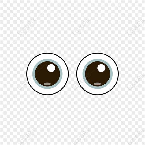 만화 파란색 검은색 귀여운 큰 눈 애니메이션 눈아니메클립 아트 Png 일러스트 무료 다운로드 Lovepik