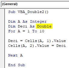 VBA Double How To Use VBA Double Data Type In Excel