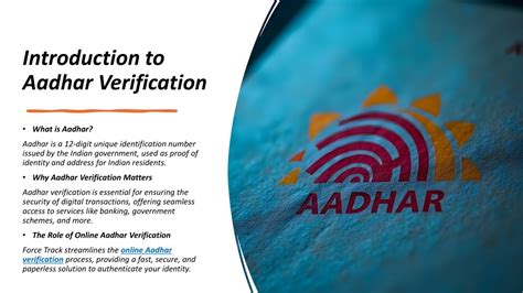 Ppt Aadhar Verification Online Benefits And How To Use It Powerpoint Presentation Id 13788259