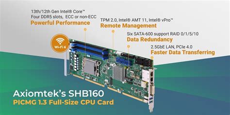 Axiomtek Unveils Shb160 Cpu Card Techpowerup