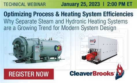 Webinar Optimizing Process And Heating System Efficiencies Dean Boiler