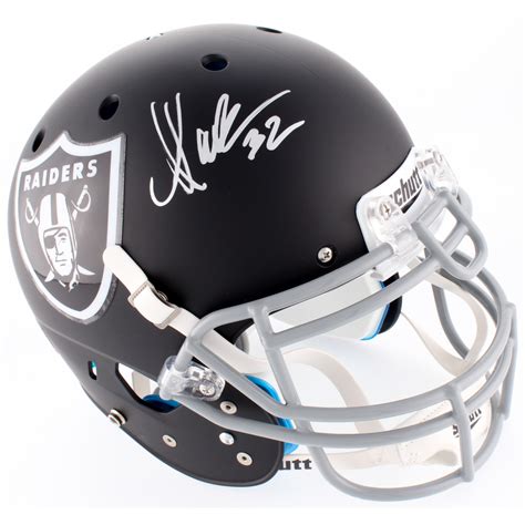 Marcus Allen Signed Raiders Custom Matte Black Full Size Authentic On