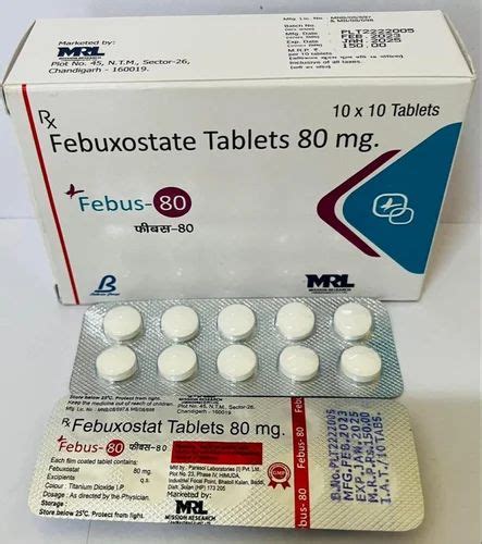 Febuxostat 80 Mg At Rs 96429box Id 2851762887962