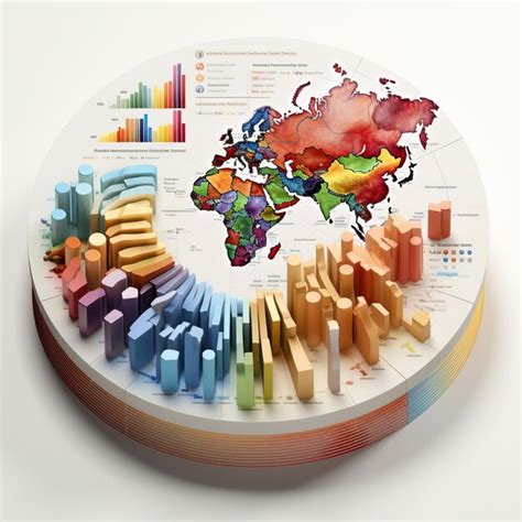 Premium Vector Realistic Vector Data Visualization On White Background