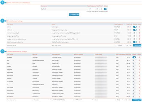 how to configure your proxy task scheduler and email options