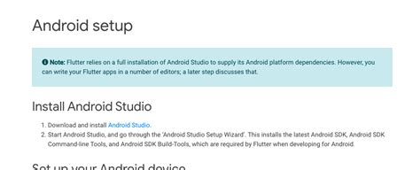 Unable To Locate Android Sdk Flutter Without Android Studio Issue Flutter Flutter