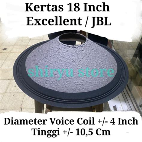 Jual Kertas Speaker Mic Mik 18 Inch Inci In Coil 4 Inch 10 Cm Excellent JBL Shopee Indonesia