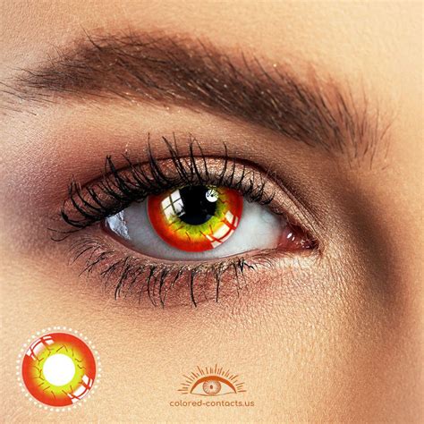 Fireball Devil Eye Cosplay Colored Contacts Colored Contacts