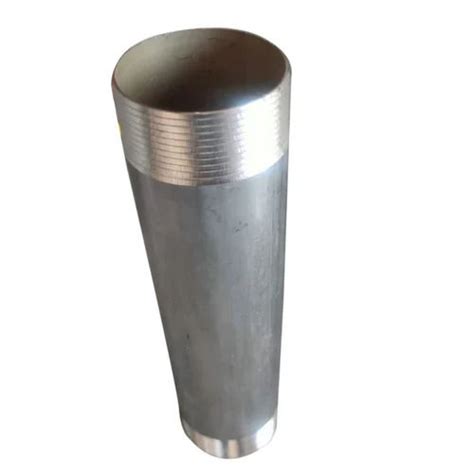 Stainless Steel Threaded Nipple Polished Finish Corrosion Resistant